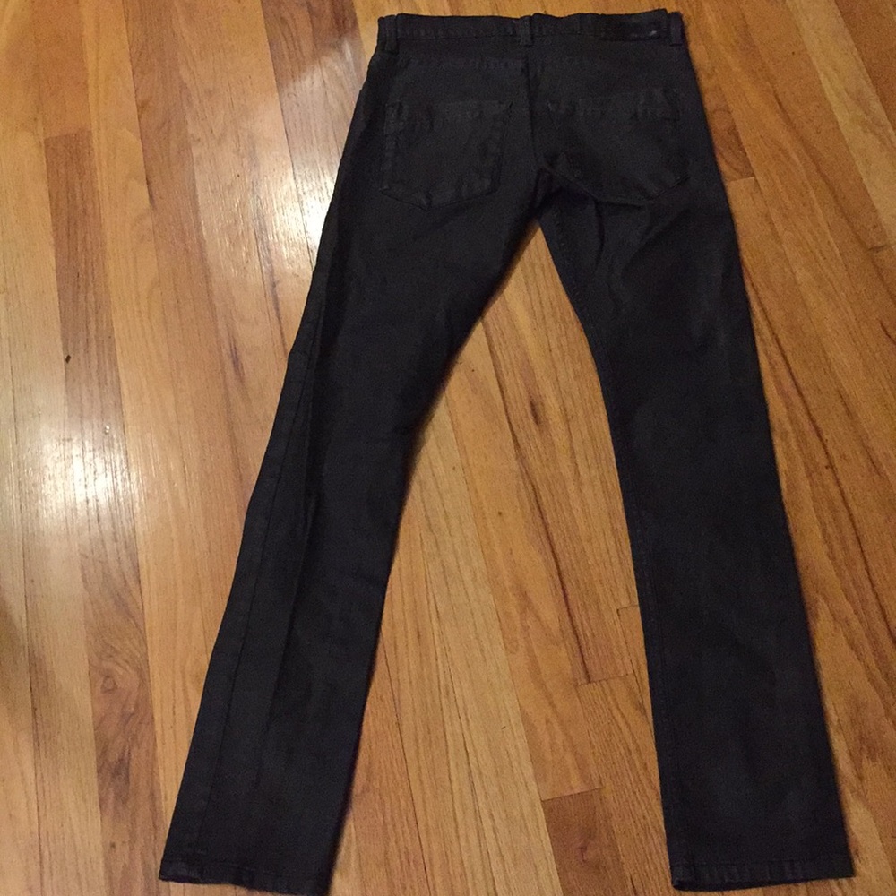 Zara Man Black Tag Treated Denim Black/Charcoal - Gem